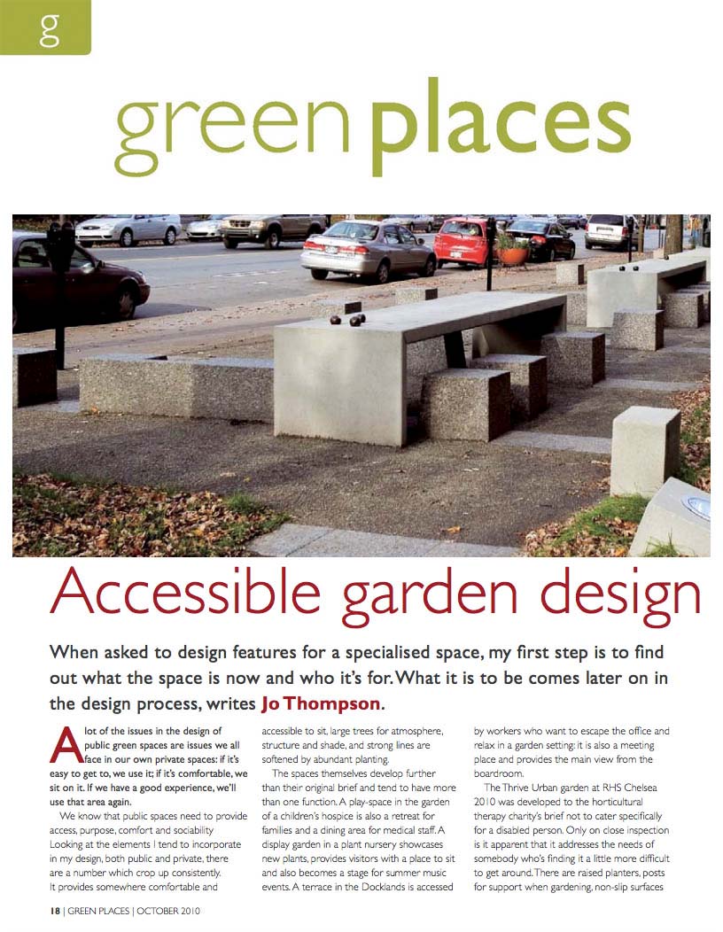 Green Places - Jo Thompson Landscape & Garden Design