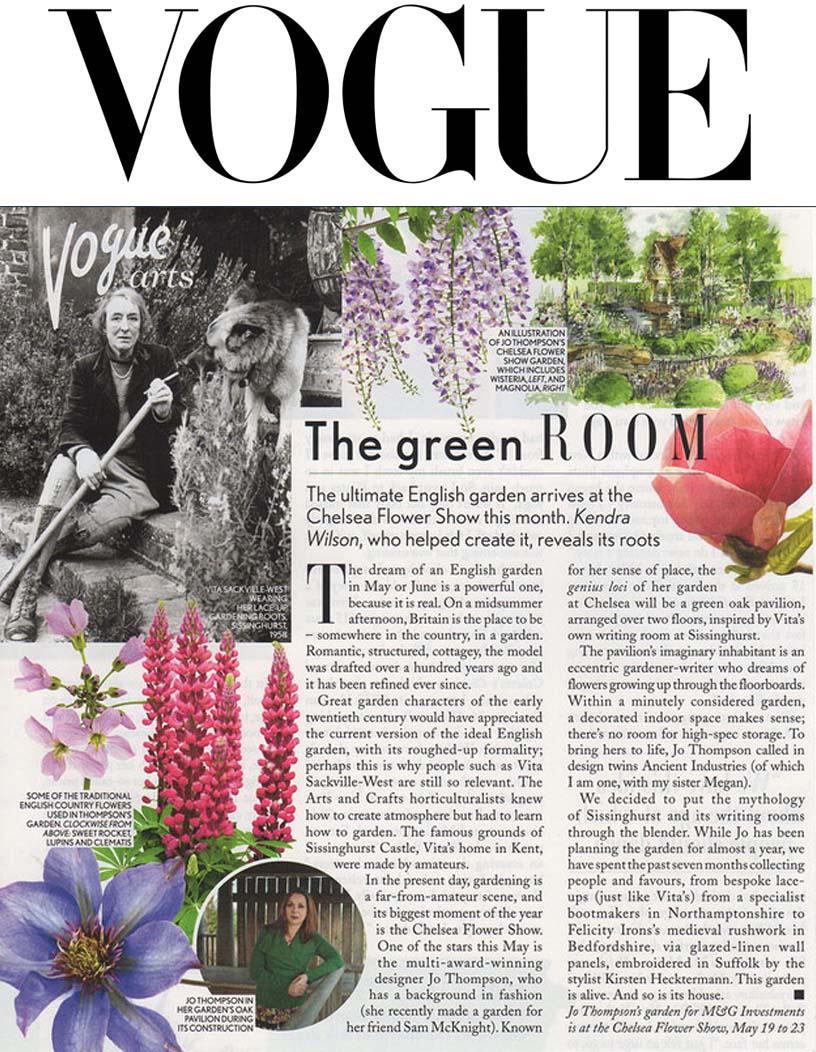 Vogue, 2015 - Jo Thompson Landscape & Garden Design